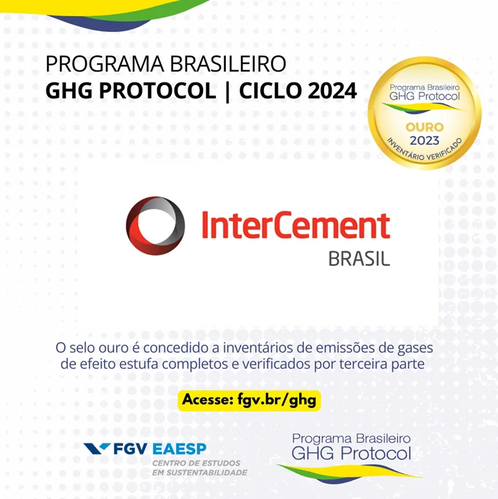 InterCement Brasil reafirma compromisso ambiental com Selo Ouro